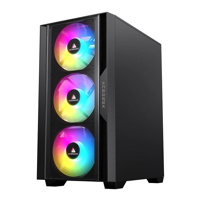 Gabinete Gamer AceGeek Stratus Glass | PC Builder